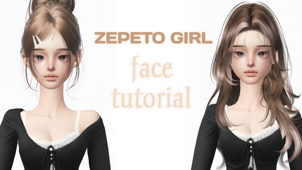 zepeto girl face tutorial /aesthetic girl face tutorial 🖤#zepeto # ...