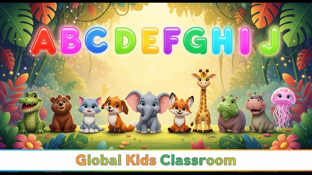 Alphabet Animal Adventures | Learn Letters A to J with Fun Animal ...