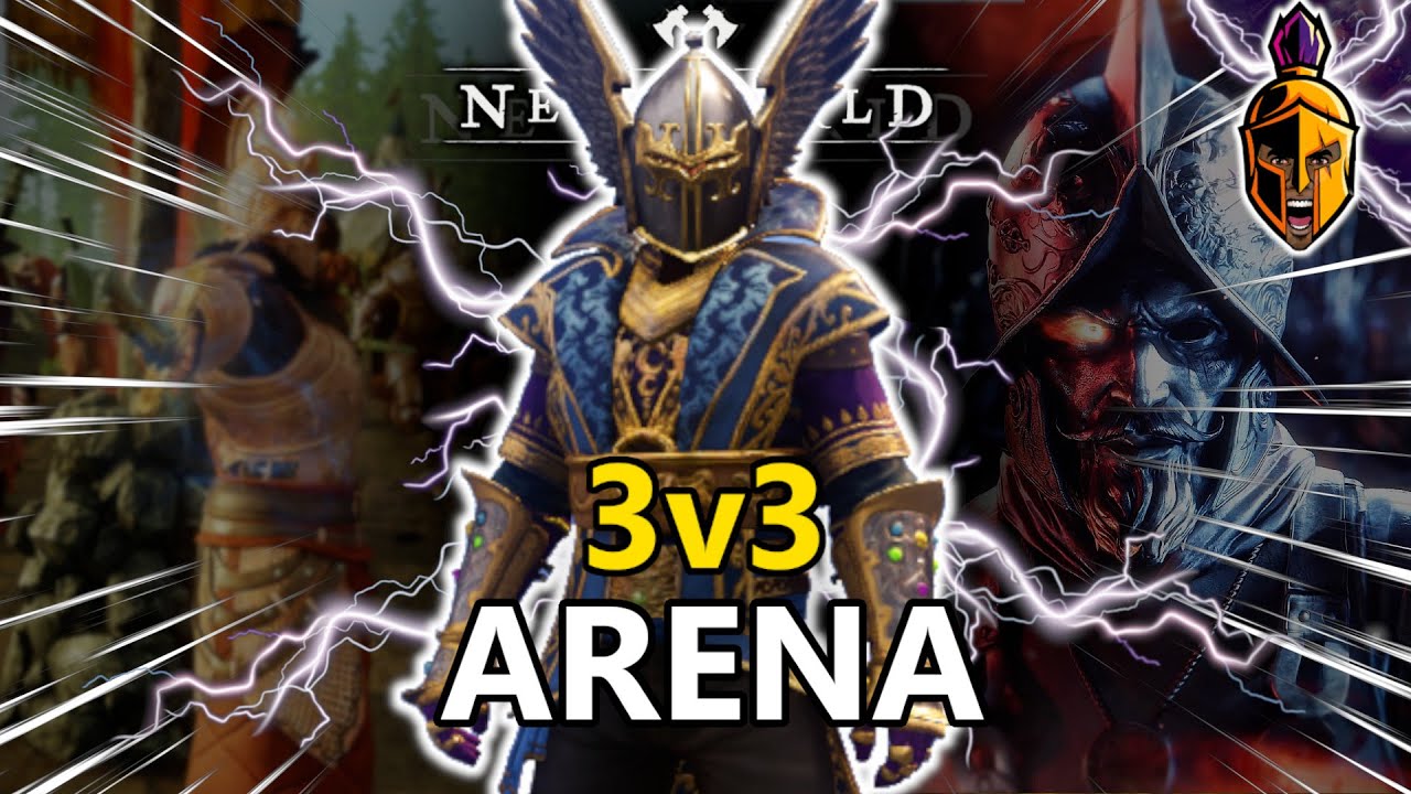 New World Great Axe & Warhammer 3v3 PvP Arena Gameplay | New World ...