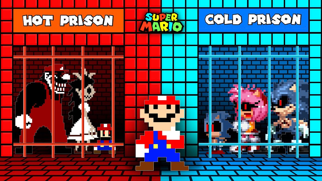 Mario HOT And COLD Challenge: If Lord X and MX's Family Were Locked In ...
