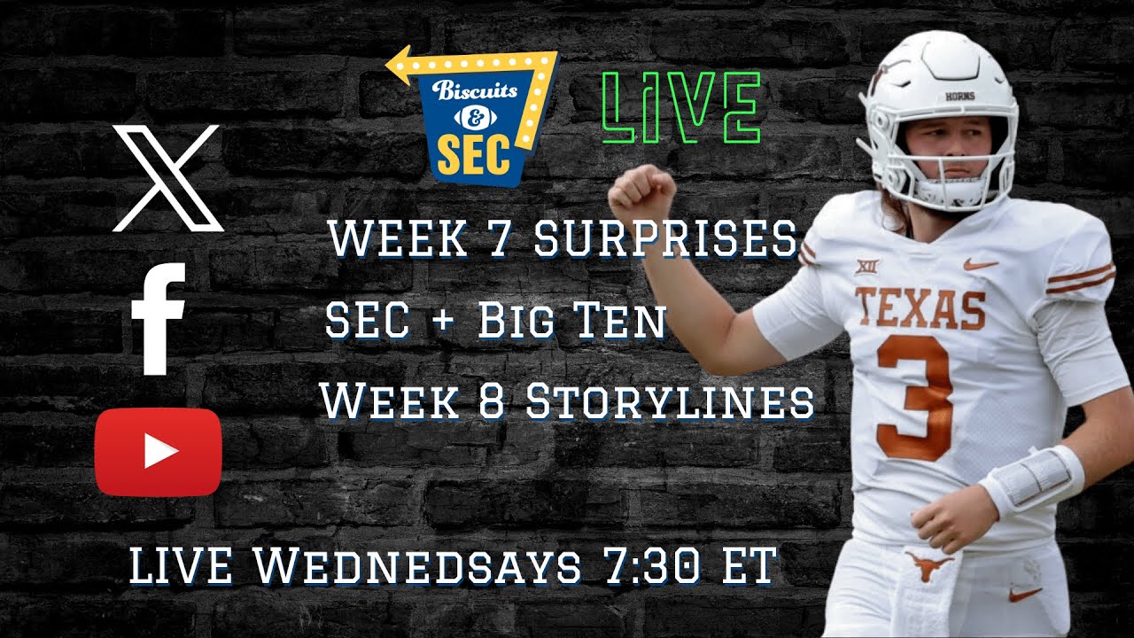 Biscuits & SEC LIVE - SEC Week 8 - October 16, 2024 - YouTube