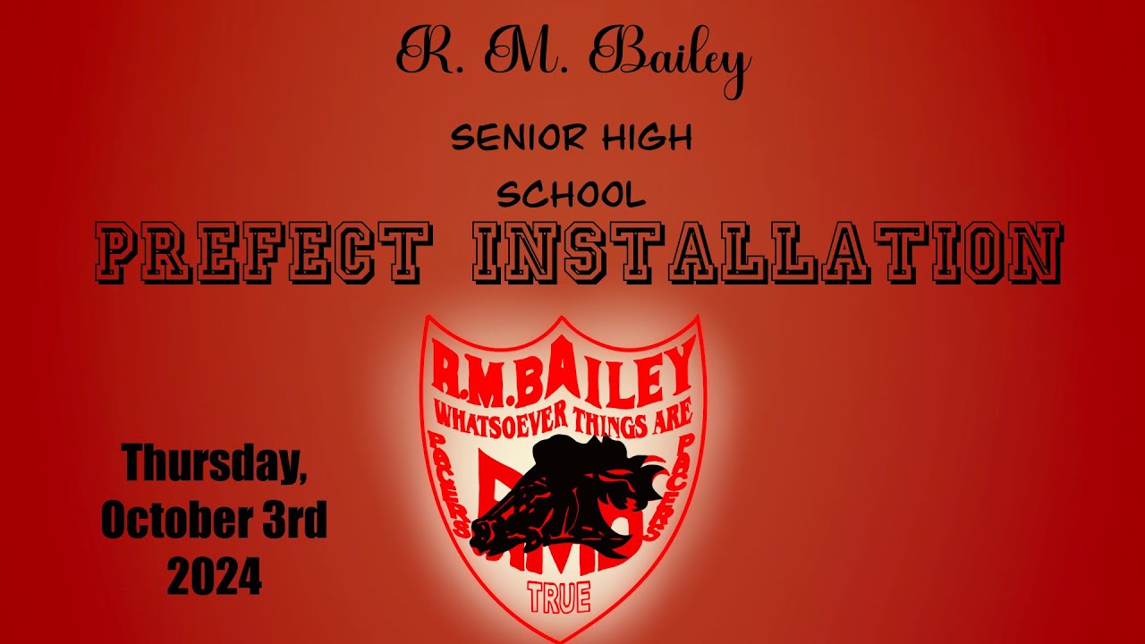 R. M. Bailey Prefect installation - YouTube