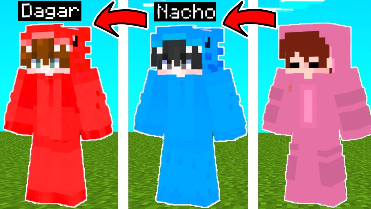 ME DISFRAZO DE DAGAR y NACHO PARA TROLLEAR A MI AMIGA en MINECRAFT 😂 ...