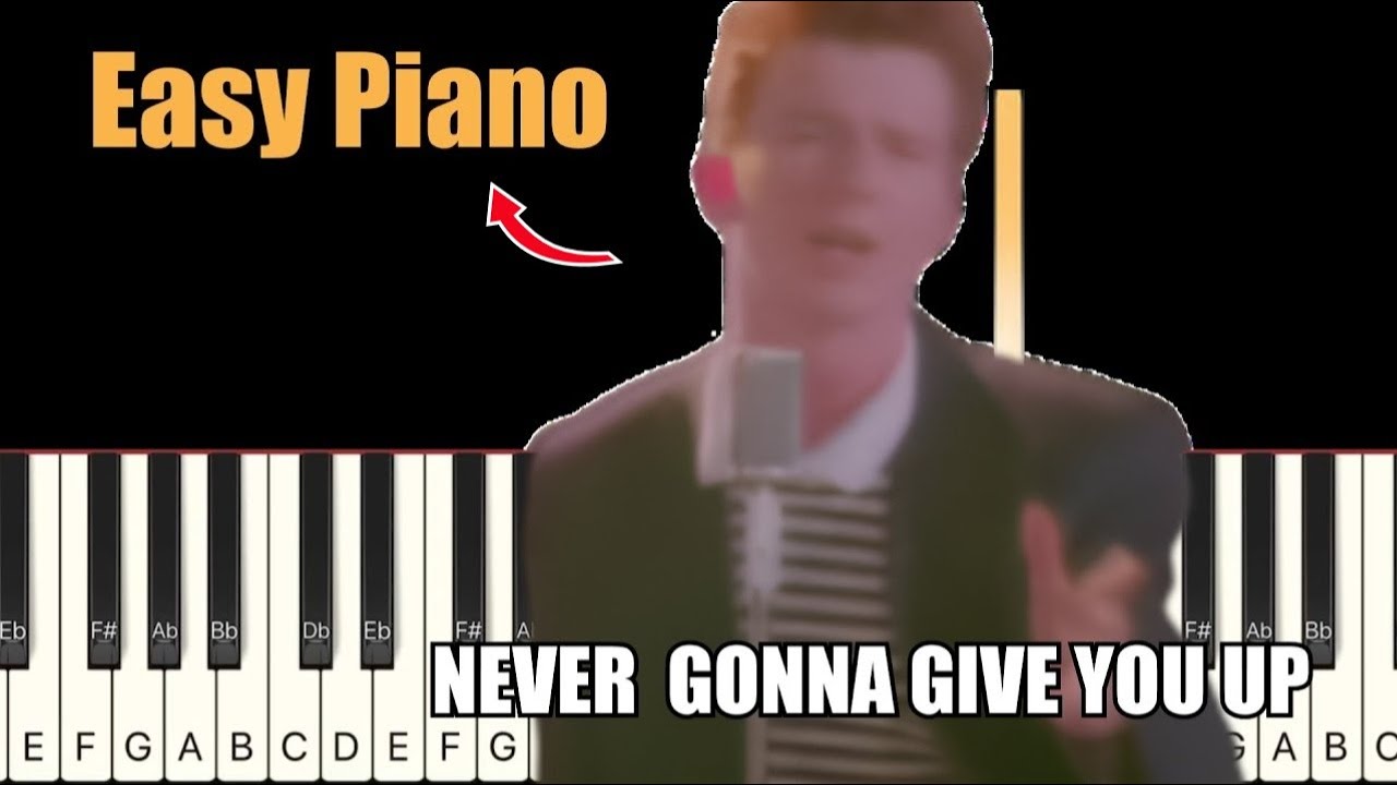 Rick Roll Never Gonna Give You Up | Piano Tutorial - YouTube