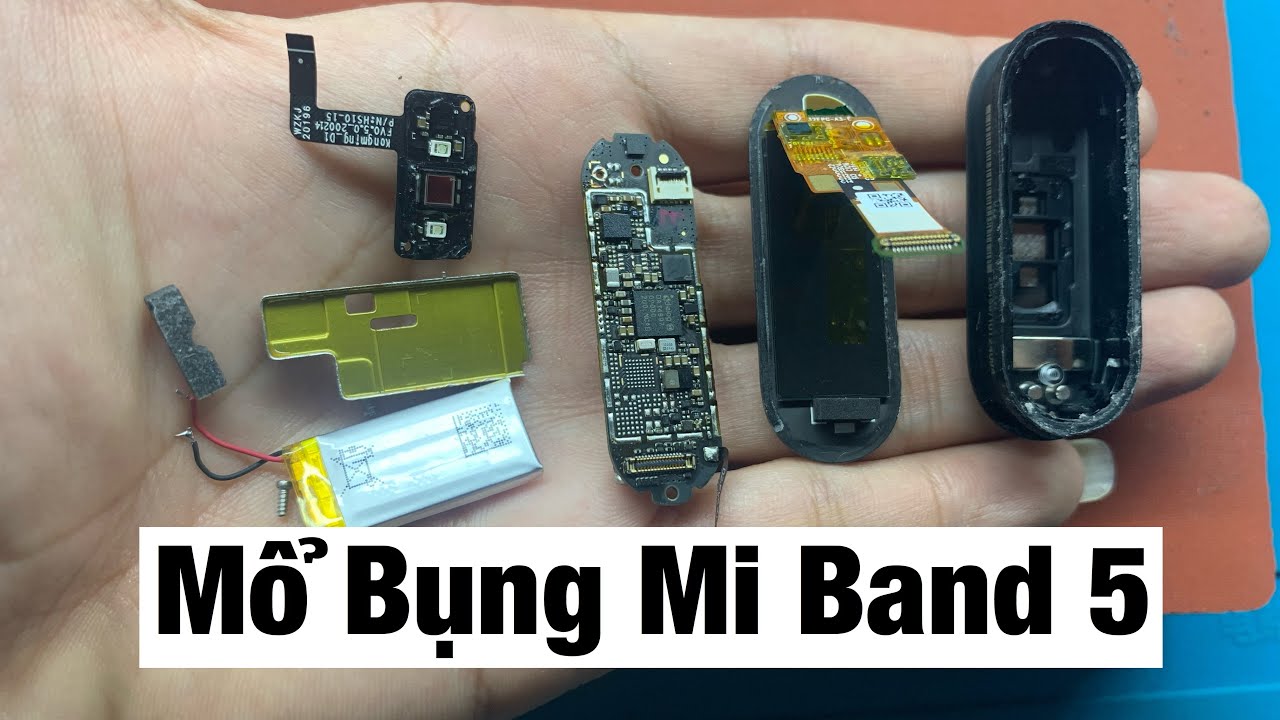 Mổ Bụng Xiaomi Mi Band 5 | Inside MiBand 5 | Mi Band 5 Disassembly ...