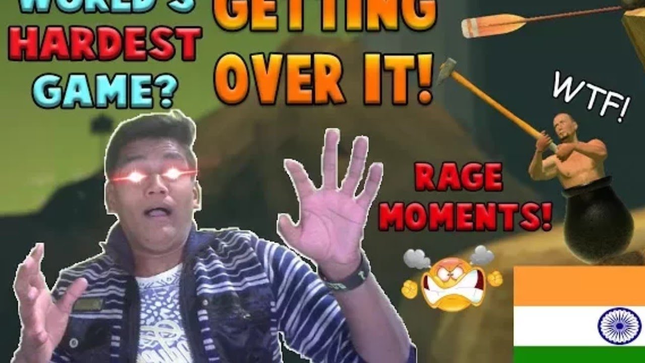 Getting over it gameplay walkthrough part 1 hard game - YouTube