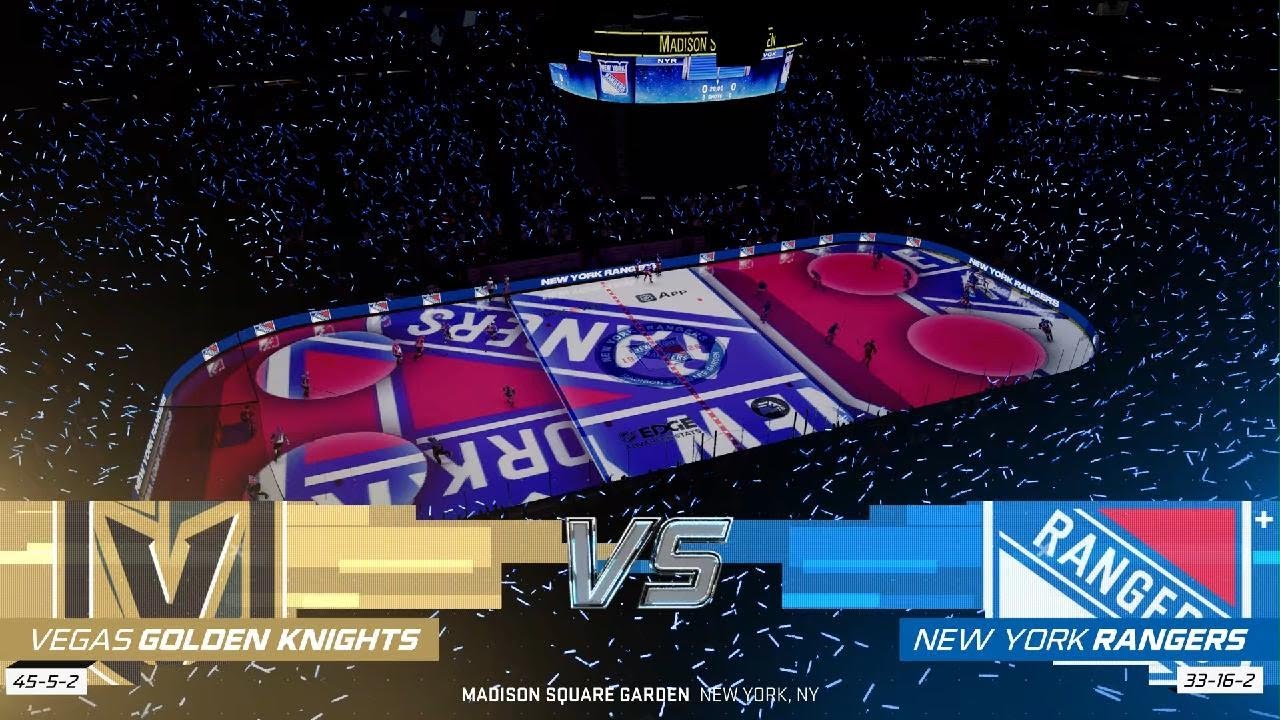 Vegas Golden Knights vs. New York Rangers - NHL 25 No Commentary ...