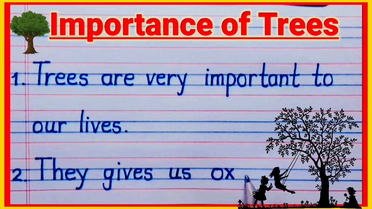 importance of trees in english / 10 lines essay on importance of trees ...