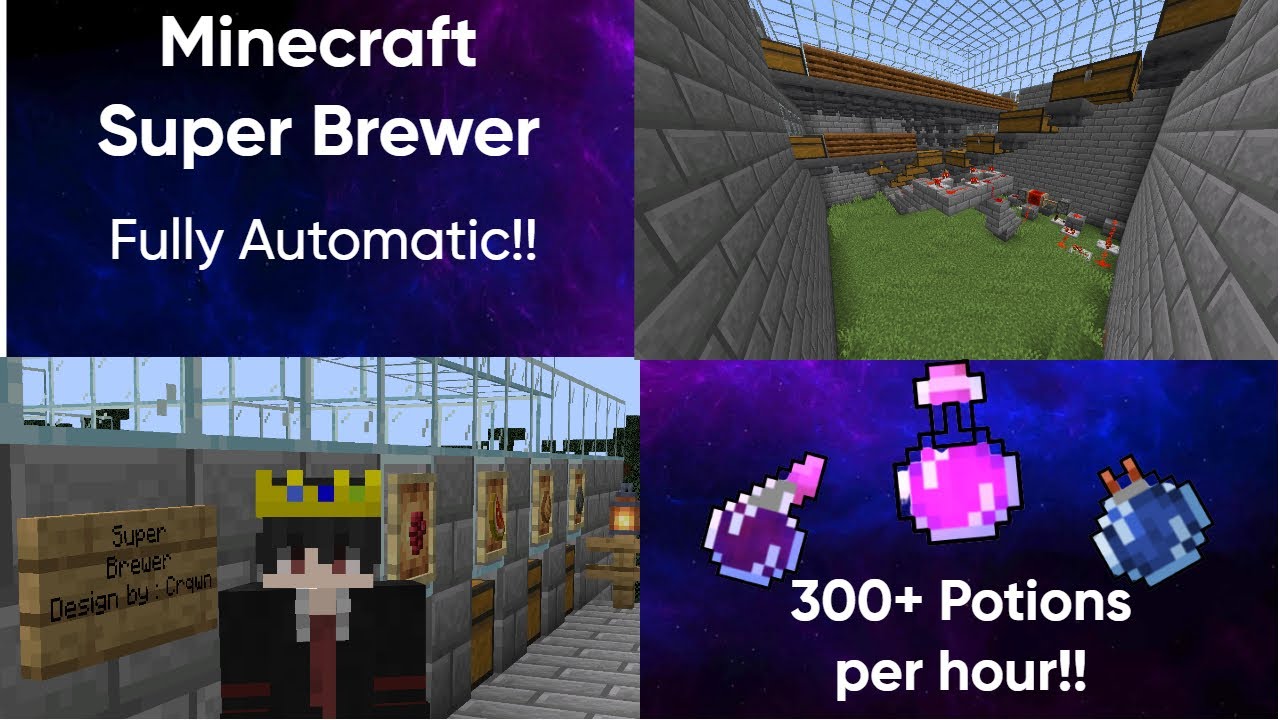 Fastest & Fully automatic Super Brewer!! | Minecraft Trailers #1 - YouTube