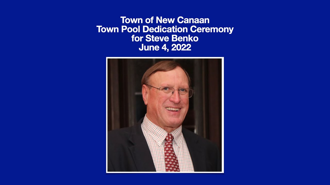 Steve Benko Town Pool Dedication - YouTube