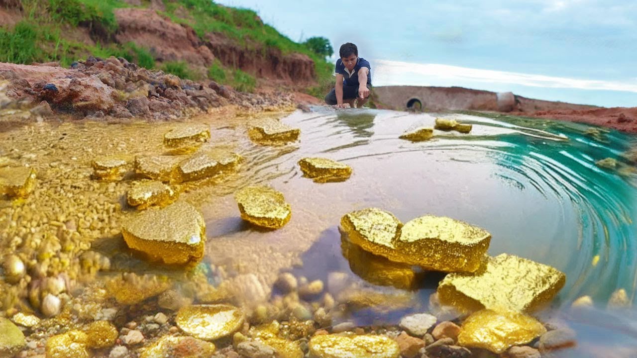 Golden Lake! These gold riches can be found in Lake and under water ...