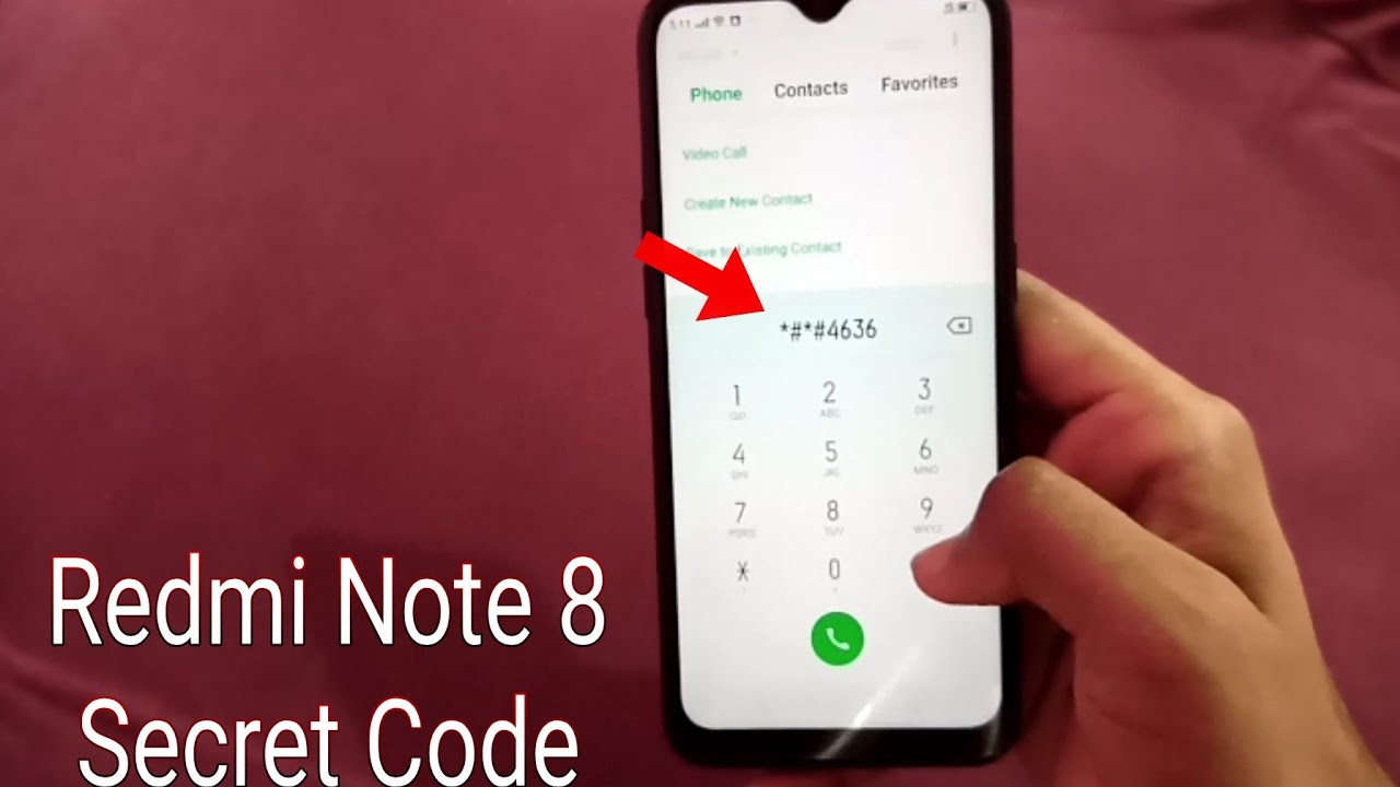 Secret Codes For Redmi Note 8 That You Don't Know - YouTube