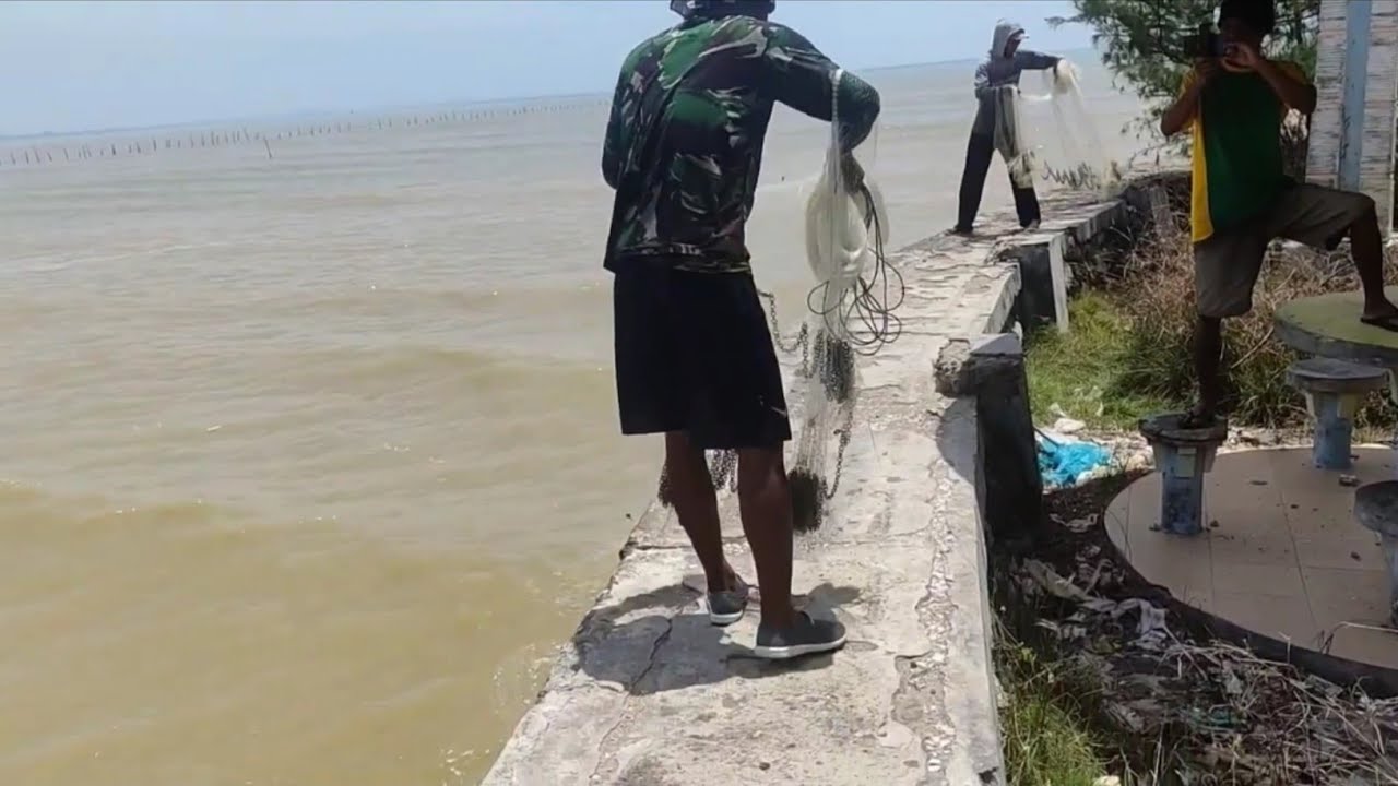 JALA IKAN DI LAUT,,,SETIAP TEBAR JALA DAPAT SEGEROMBOLAN BANYAK IKAN ...