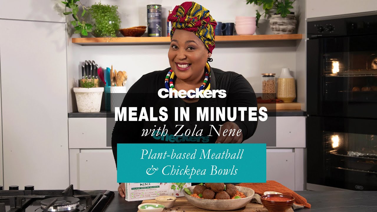 Try this inviting Plant-Based Meatball and Chickpea Bowls, Made in ...