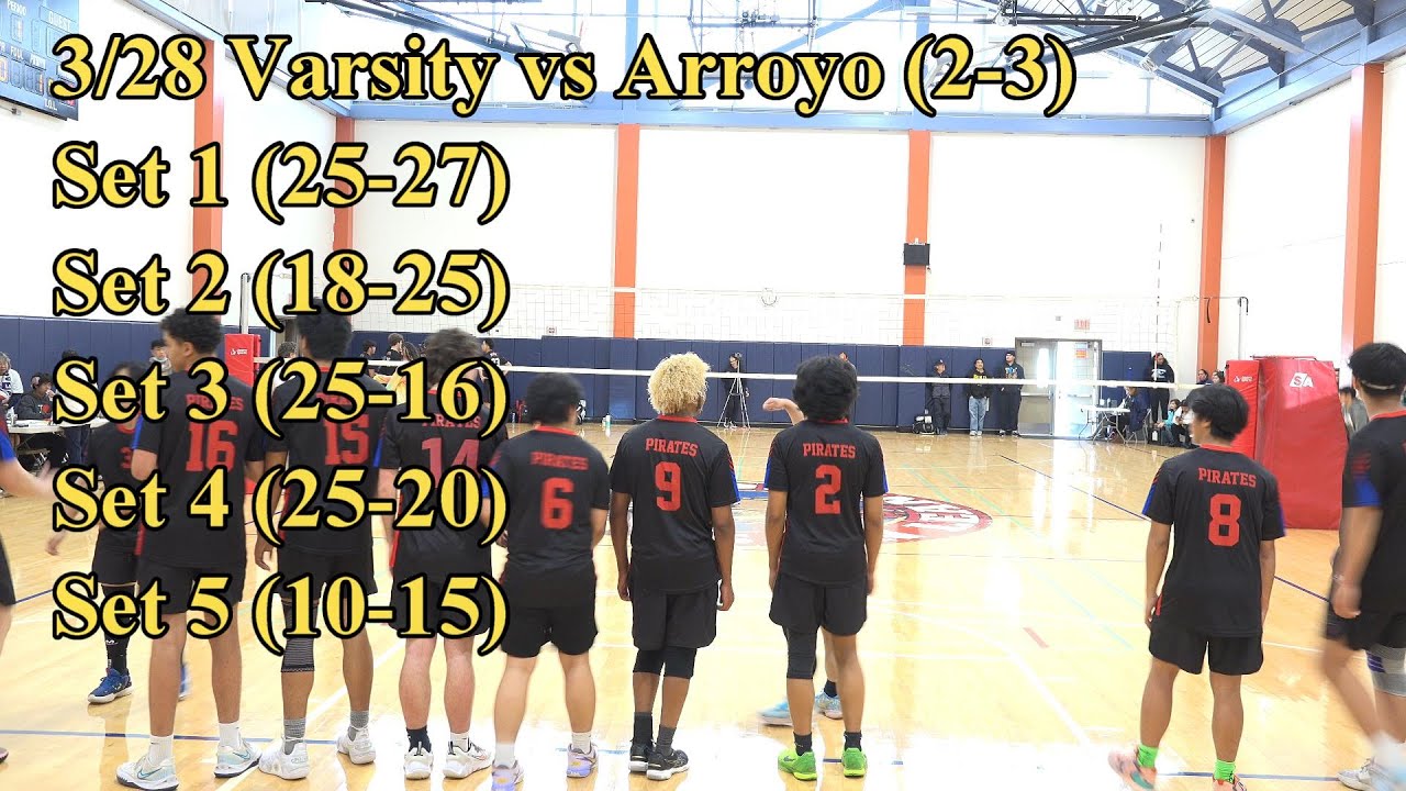 3/28 Varsity vs Arroyo (League Match) (2-3) - YouTube
