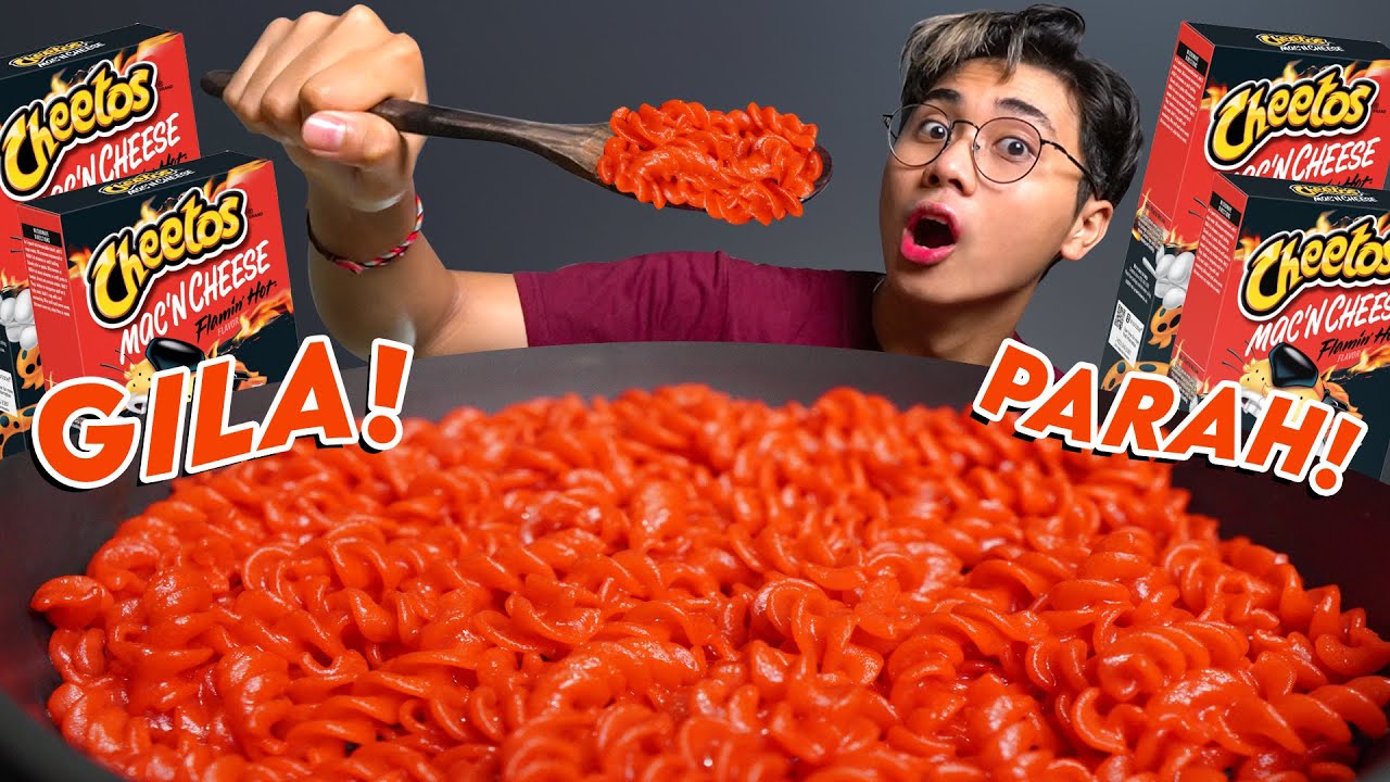 CREAMY!! MUKBANG MAC'N CHEESE FLAMIN HOT CHEETOS!! PARAH MERAH BANGET!🥵 ...