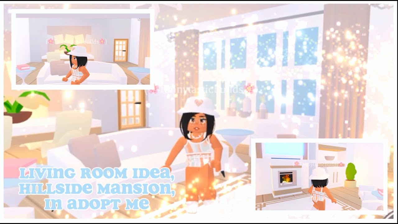 💖 Living Room Idea, Hillside Mansion House, in Adopt Me 💖 - YouTube