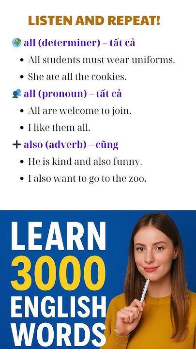all also 3000 English words 0008 #learnenglish #vocabs - YouTube