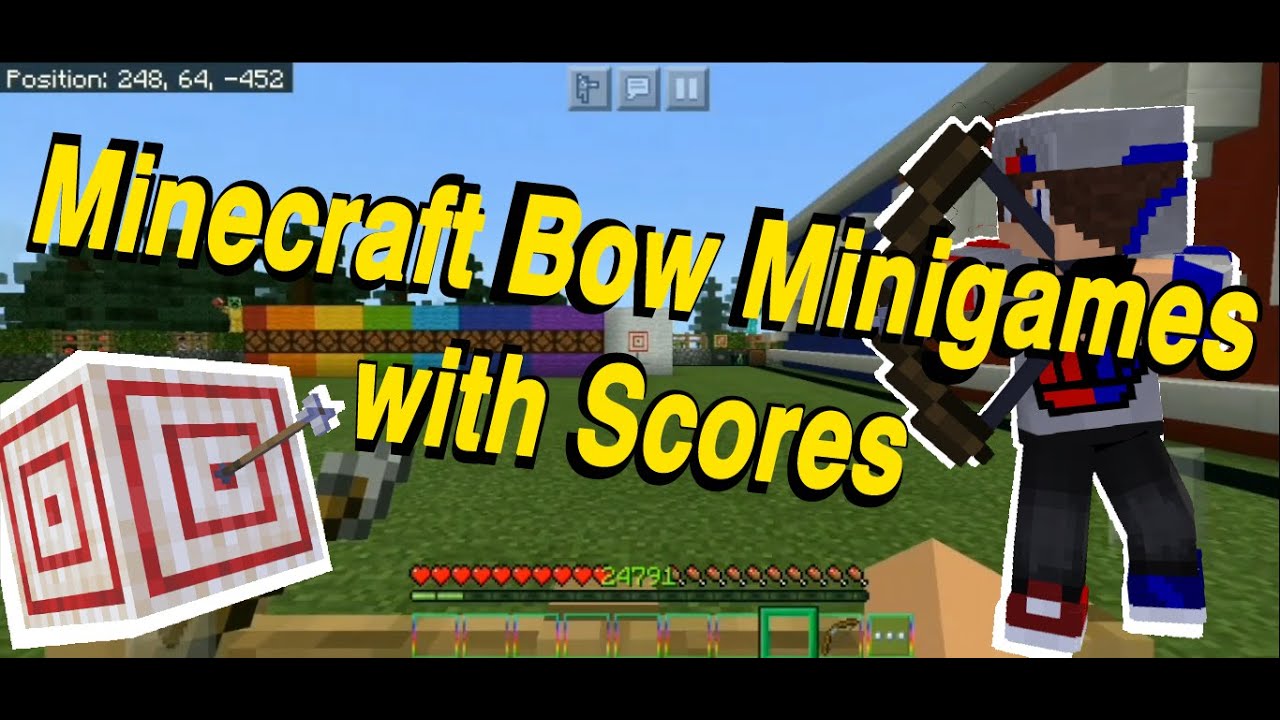 Minecraft Bow Minigames With Scores || Minecraft Tutorial - YouTube