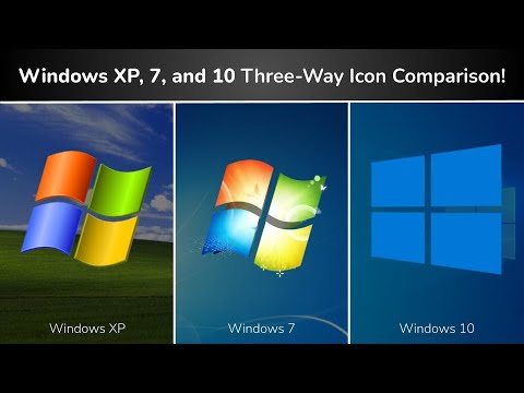 Windows XP, 7, and 10 Three-Way Icon Comparison! - YouTube