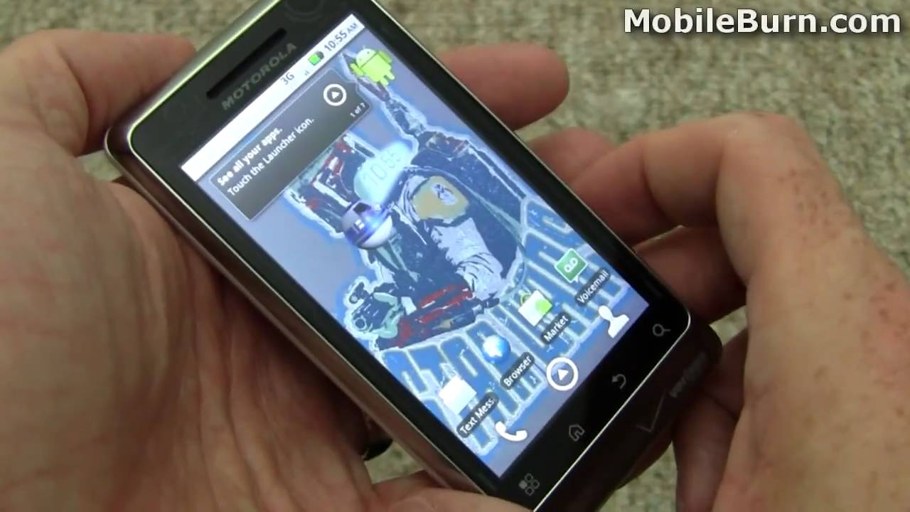 Motorola DROID R2-D2 - unboxing and Star Wars content tour - YouTube