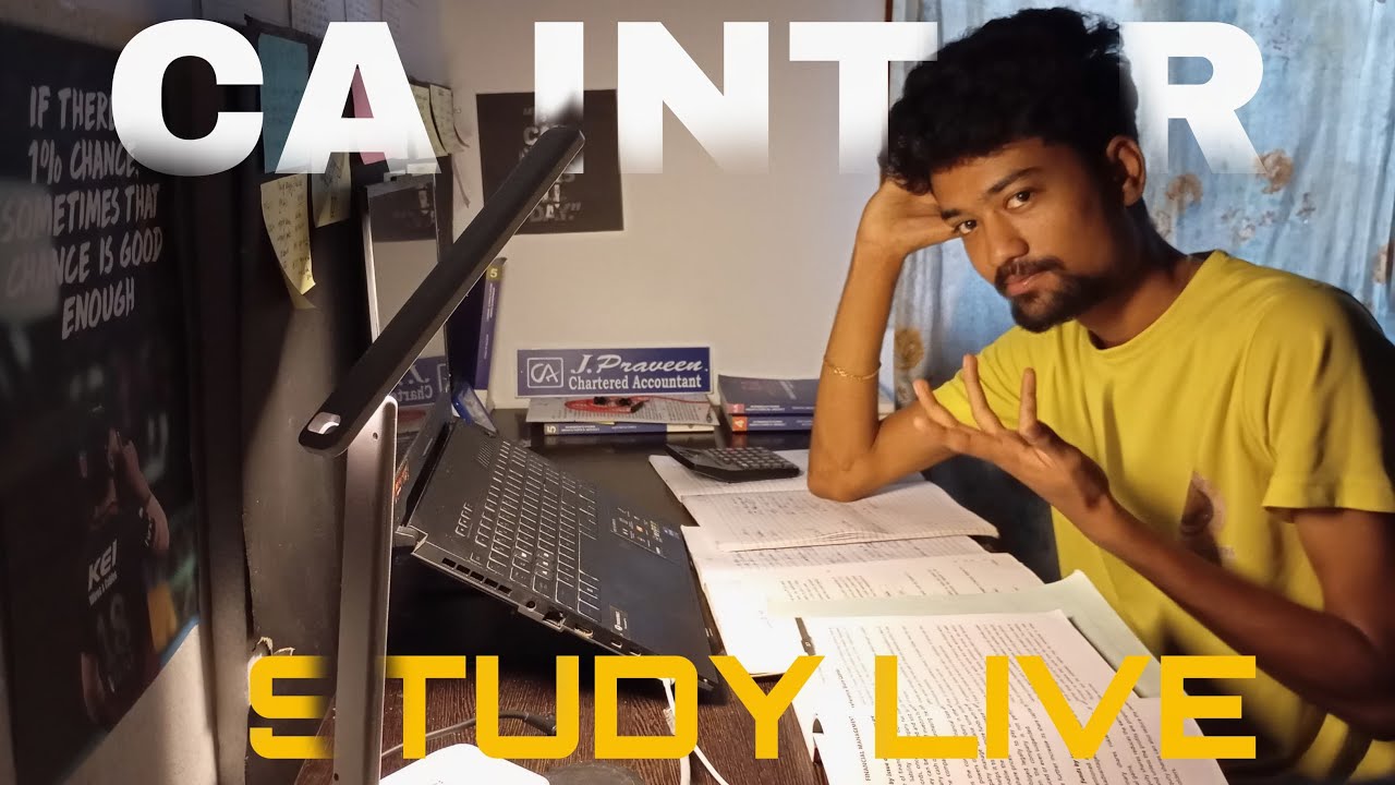 🔴STUDY LIVE 📖 | EXAM DAY🤯 | PERSEVERANCE🔥| CA INTER 🚀 | Group 2 revision - YouTube