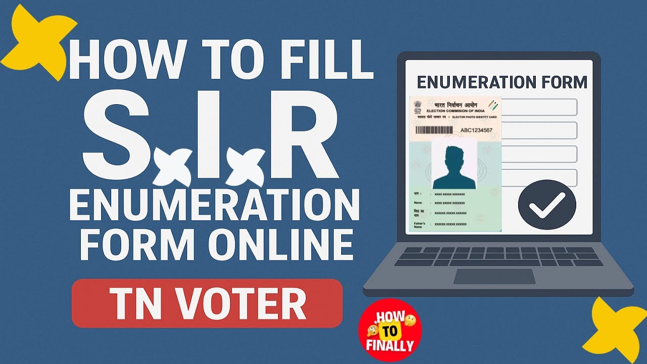 How to Fill SIR Form Online Tamil | Tamil Nadu SIR Form Filling Online ...