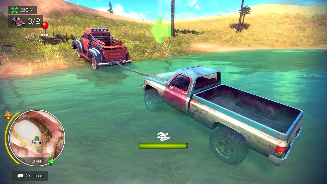 Carry Saves Drowning Pickup Truck | Off The Road Unleashed Nintendo ...