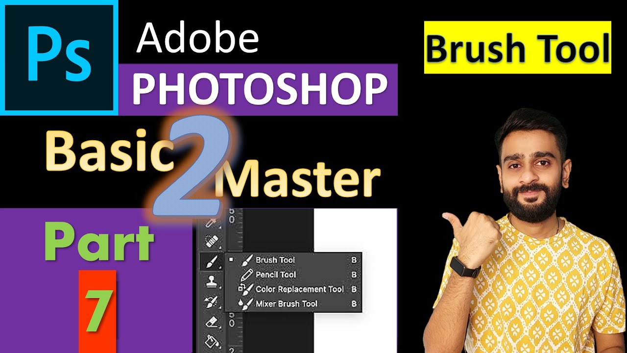Mastering Brush Tool in Adobe Photoshop 2022 | Kaise use kare | Part 7 ...