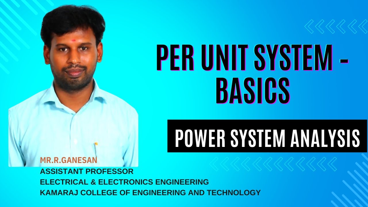 Power System Analysis: PER UNIT (PU) System Practice Problem - YouTube