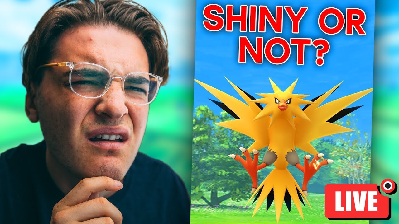 Playing SHINY OR NOT on ZAPDOS (🔴 LIVE) - YouTube