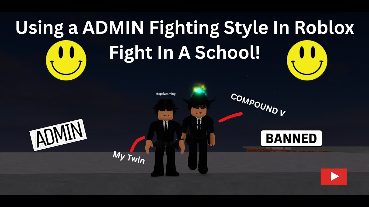 Using a ADMIN Fighting Style (Compound V) In Roblox Fight In A School ...