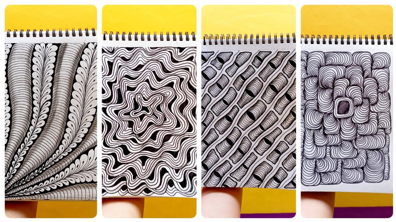 Zentangle||Doodle||3D Zentangle||Art||Easy Zentangle Tutorial|| - YouTube