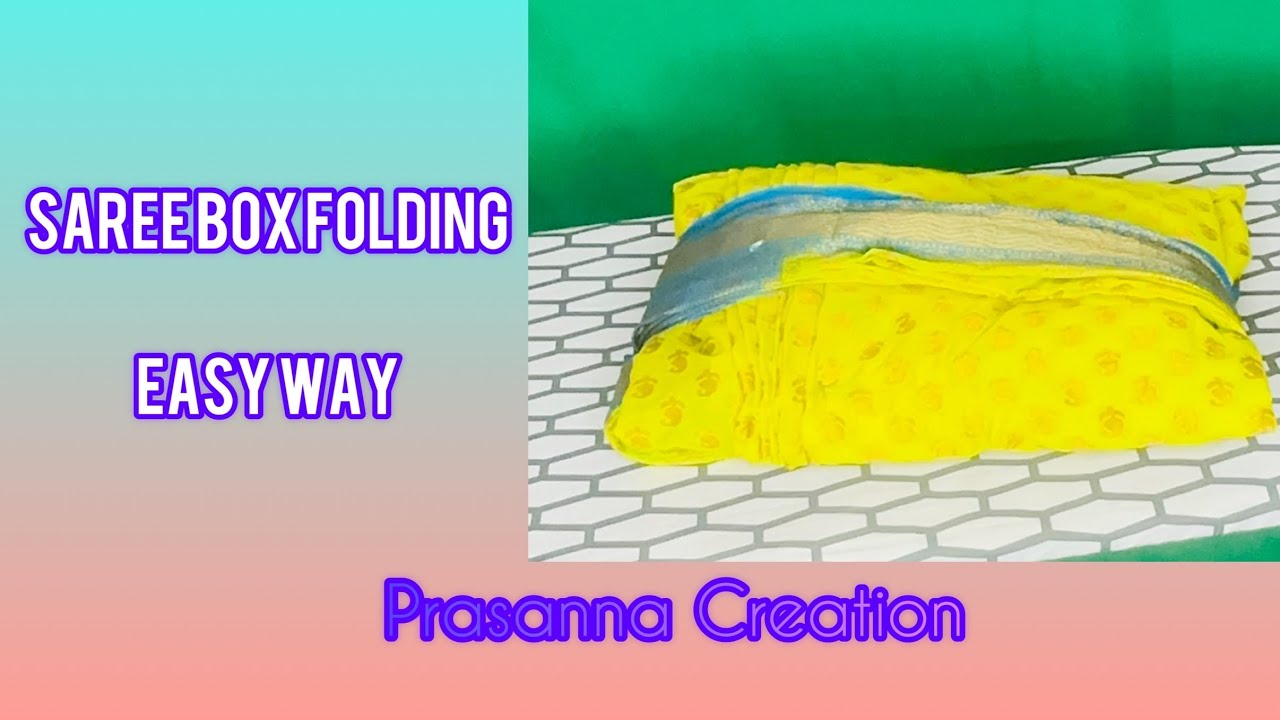 Saree box folding technique తెలుగులో - YouTube