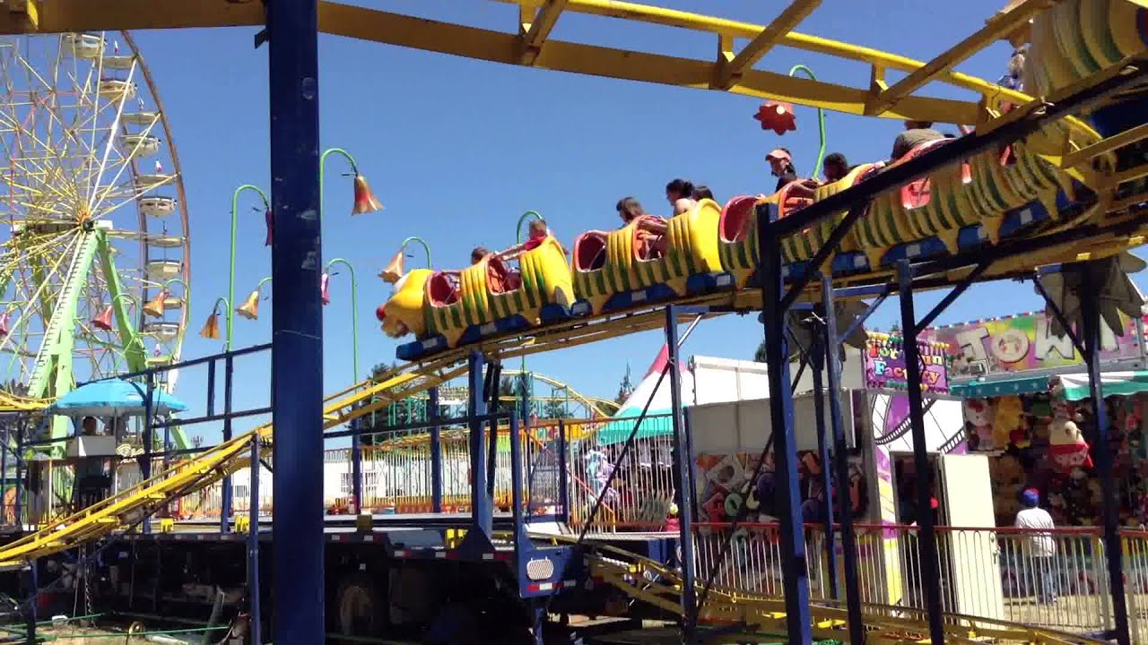 2013 Washington County Fair---The Wacky Worm Coaster - YouTube
