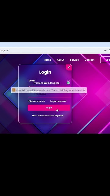 Login page html ,css and java script for beginners ! #css #frontenddeveloper #html #javascript ...