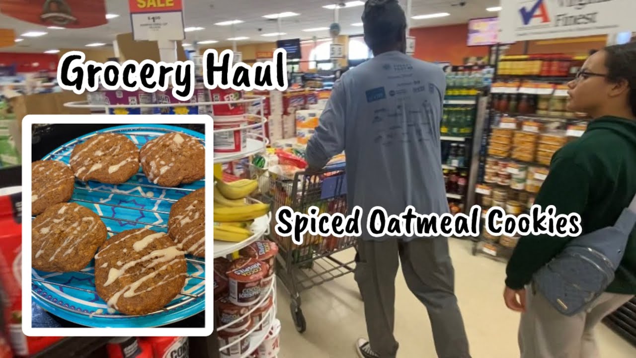 Commissary Grocery Haul and Spiced Oatmeal Cookies - YouTube