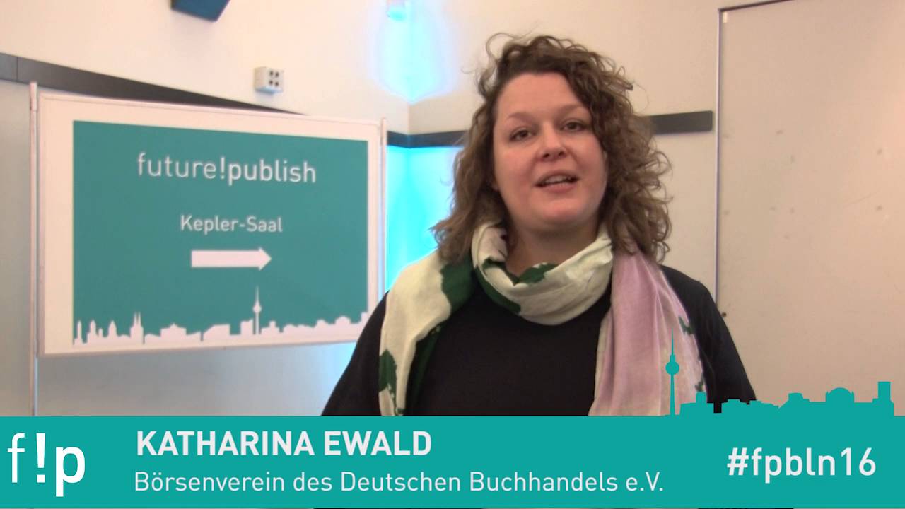 Katharina Ewald vom Börsenverein des Deutschen Buchhandels auf der ...