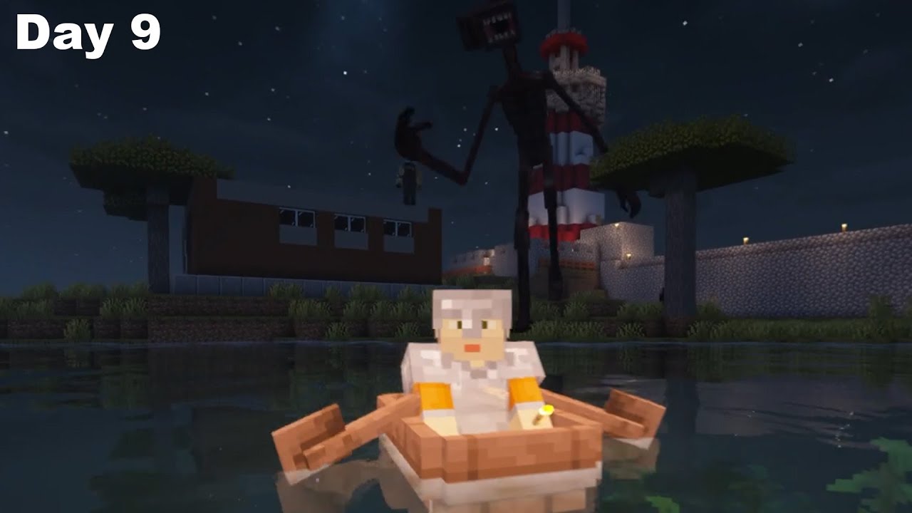 Day 9 of Surviving 100 Days in Horror Minecraft - YouTube