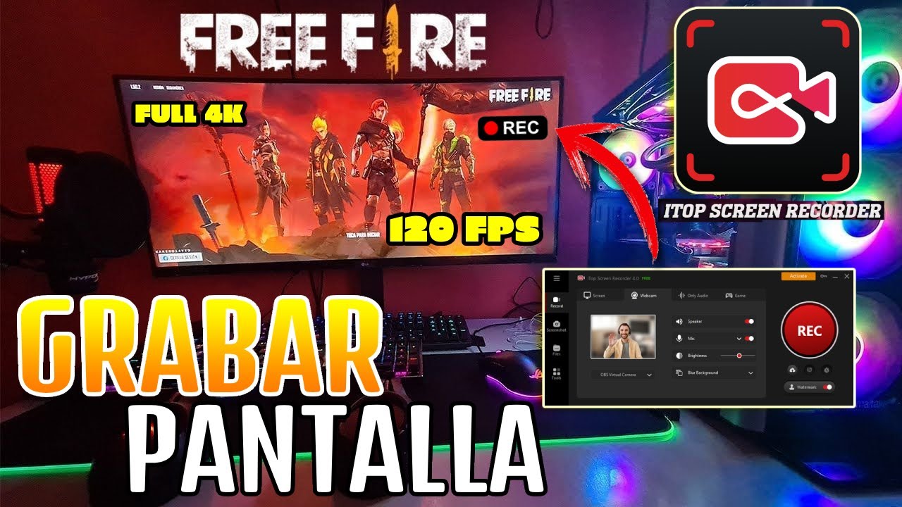 El mejor GRABADOR DE PANTALLA para PC 2024 | iTop Screen Recorder v5 | 4K 120 FPS - YouTube