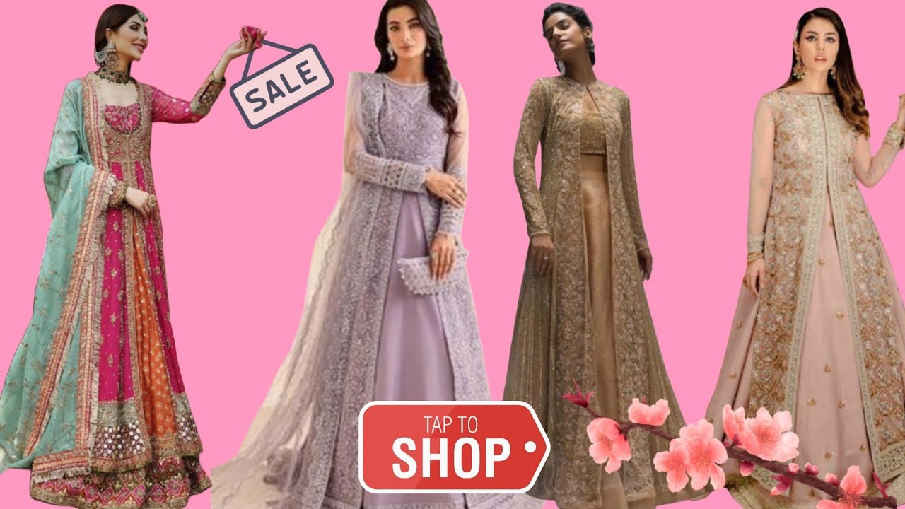 latest handmade designer front open gown | front open gown style | # ...