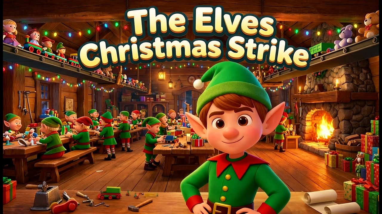 The Elves Christmas Strike | Bedtime stories for kids - YouTube