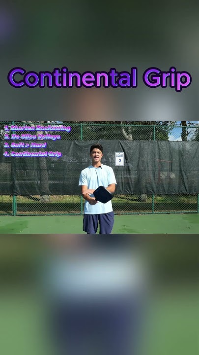 Continental Grip In Pickleball - YouTube