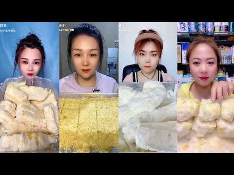 ASMR ice eating only bites squeaky crunchy buckwheat ice block eating # ...