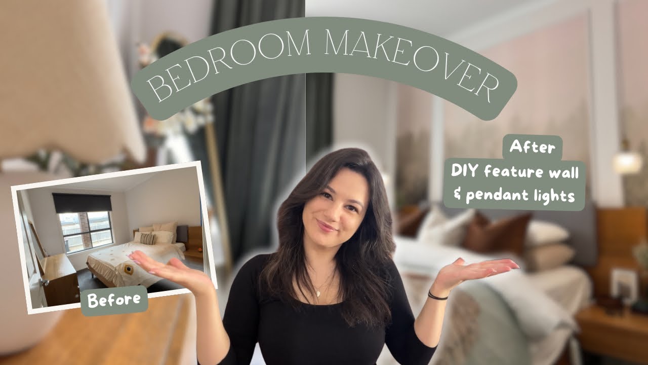 EPIC Bedroom Makeover | Fixing the cardinal sin of design | DIY Feature ...
