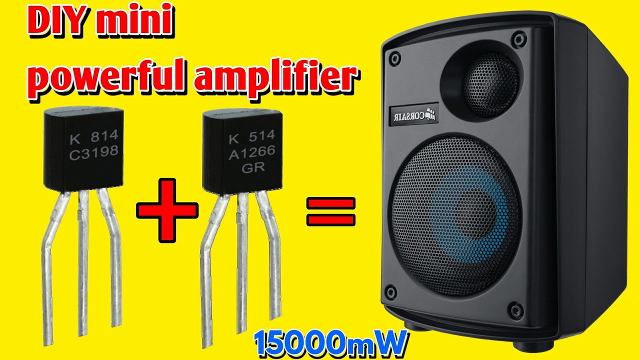 DIY POWERFUL 15 watt AMPLIFIER || USING TRANSISTORS Creative ideas ...