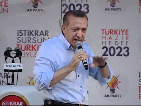 AK Parti Malatya mitingi Başbakan 10000 çocuk yapın dedi LOGOSUZ