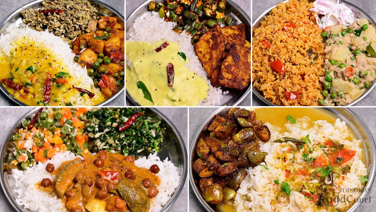 5 Days 5 Lunch Combo Recipes/ Simple & Tasty Lunch Recipes - YouTube