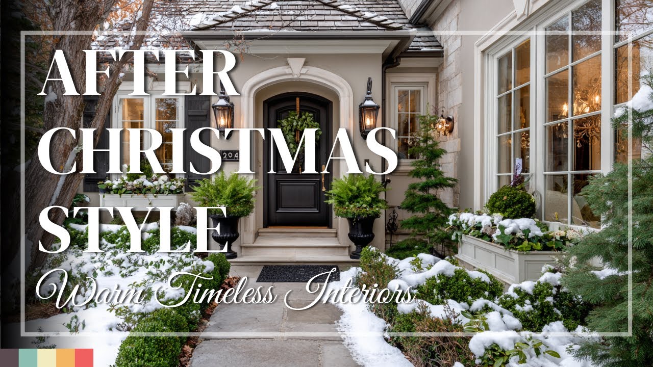 Traditional After Christmas Winter Home Ideas 🎄 How to Style Warm Rooms ...