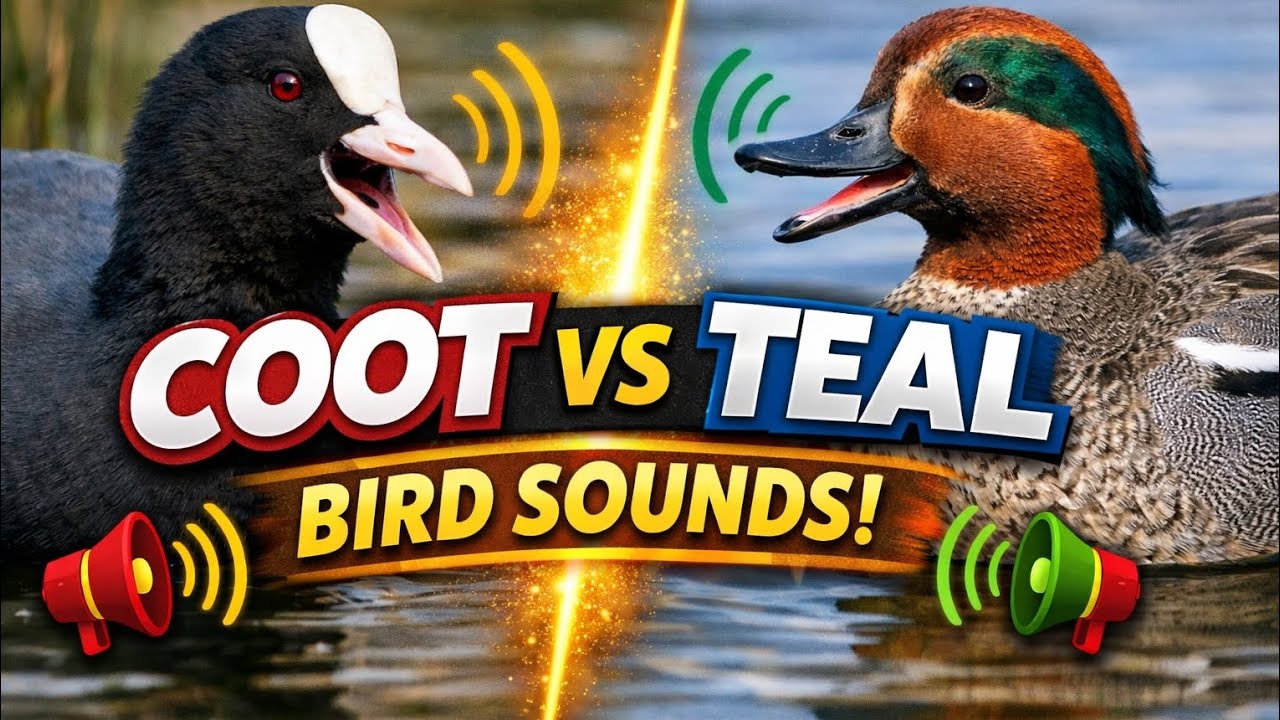 Coot & Teal Duck Natural Calls | Bird Sound Video - YouTube